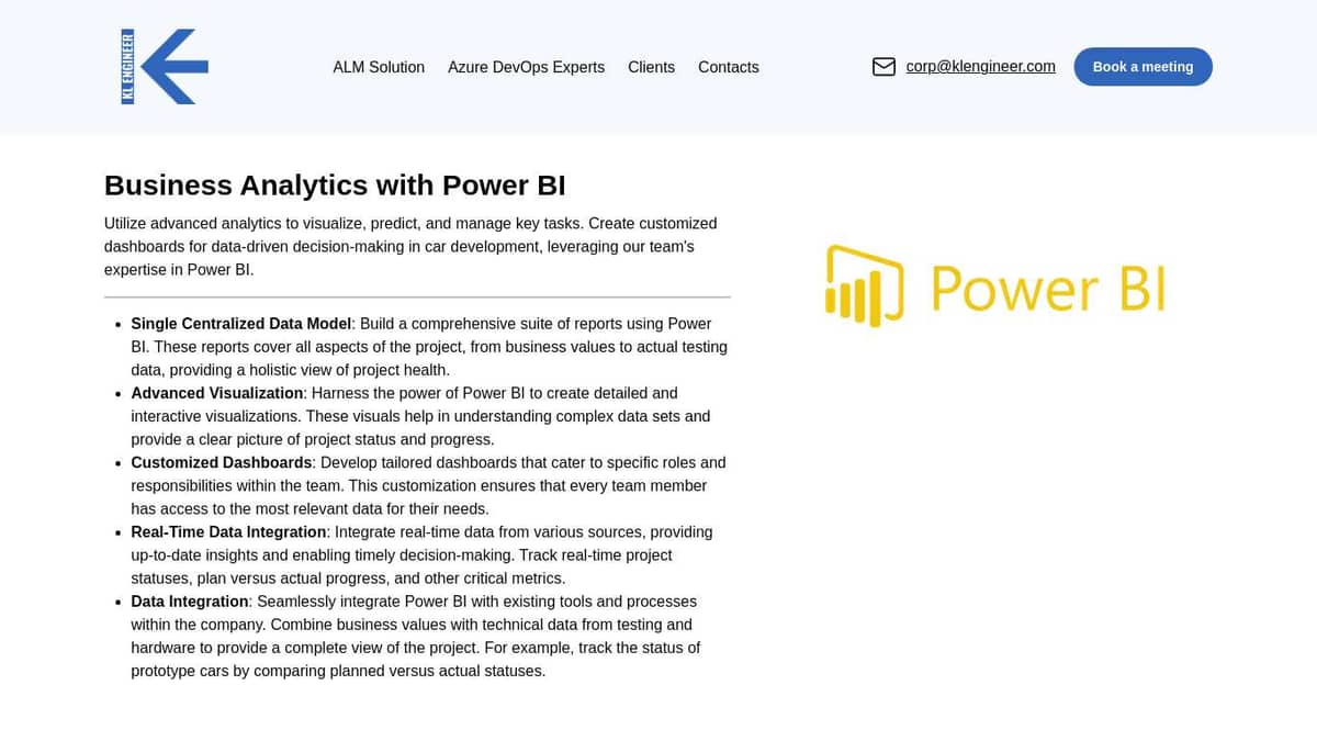 KL ENGINEER - ALM Solution - System functionality