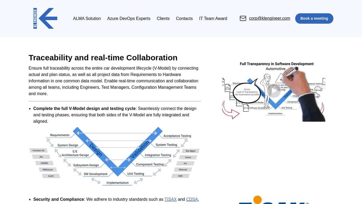 KL ENGINEER - ALM Solution - System functionality